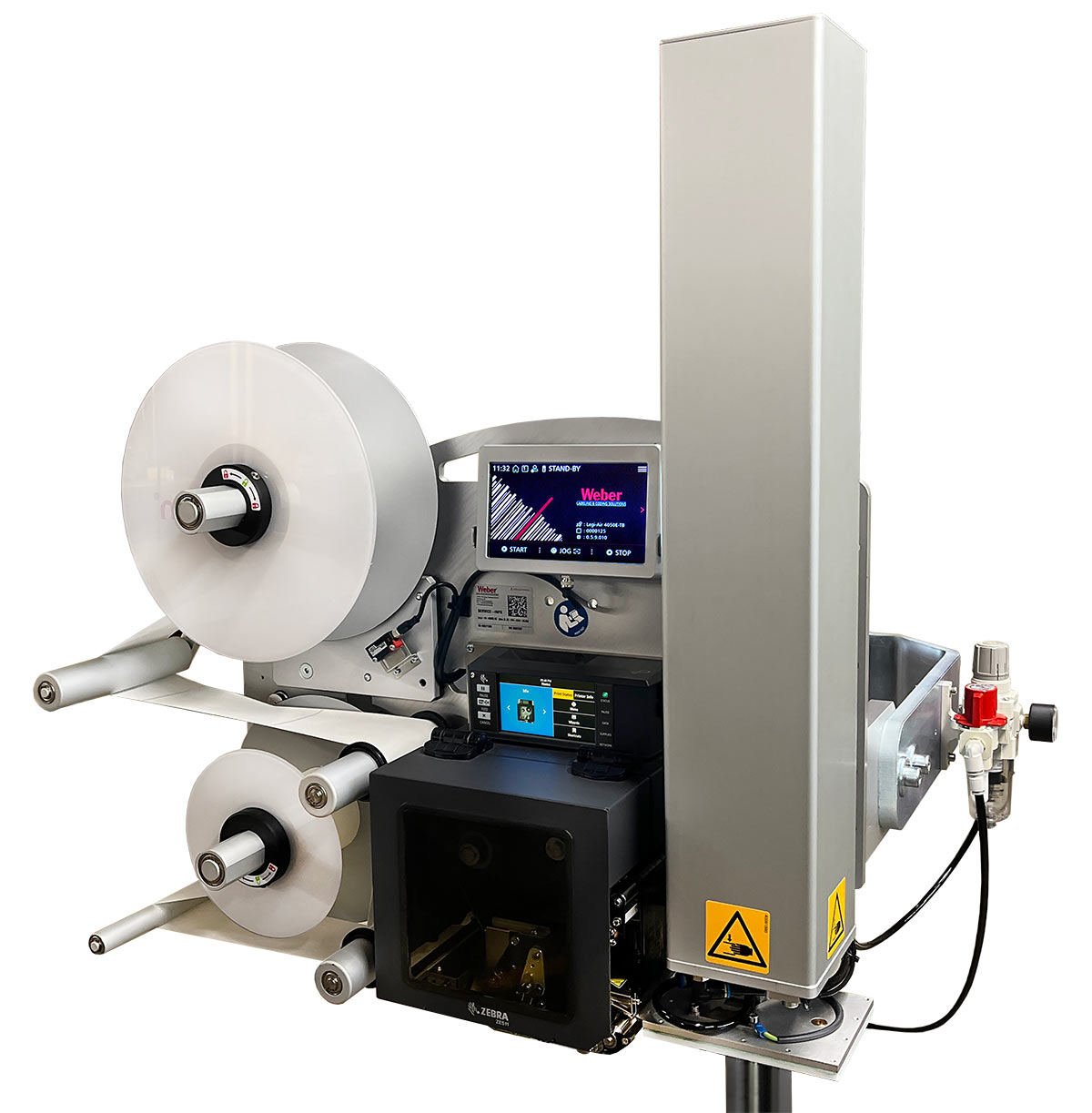 Discover the Model 4050 label print apply system from Weber